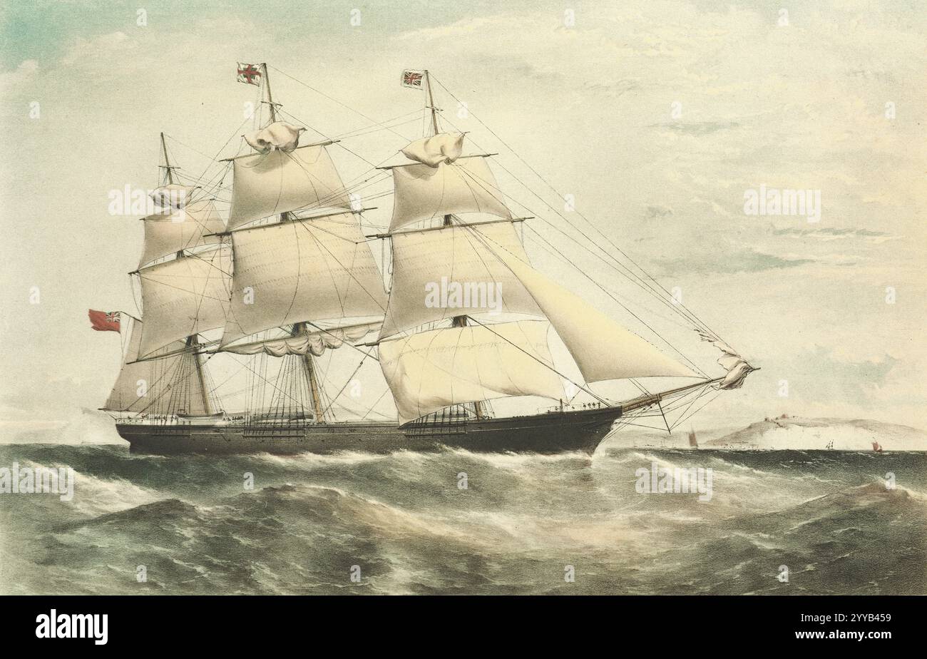 The clipper ship Swiftsure, circa 1860 Stock Photo - Alamy