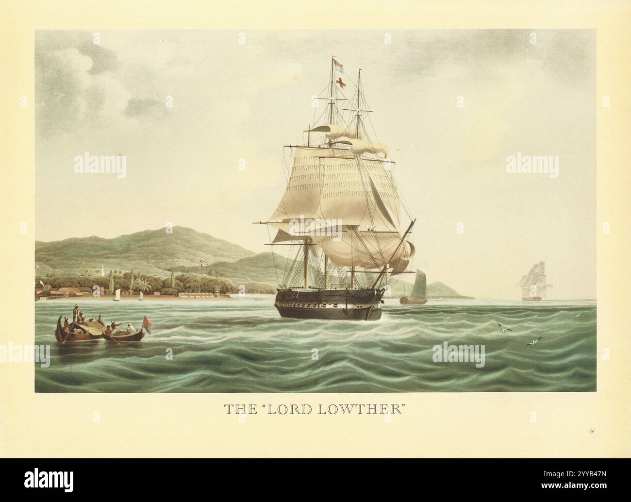 Lord Lowther, Leaving the Harbour, off Prince of Wales's Island, 1828 ...