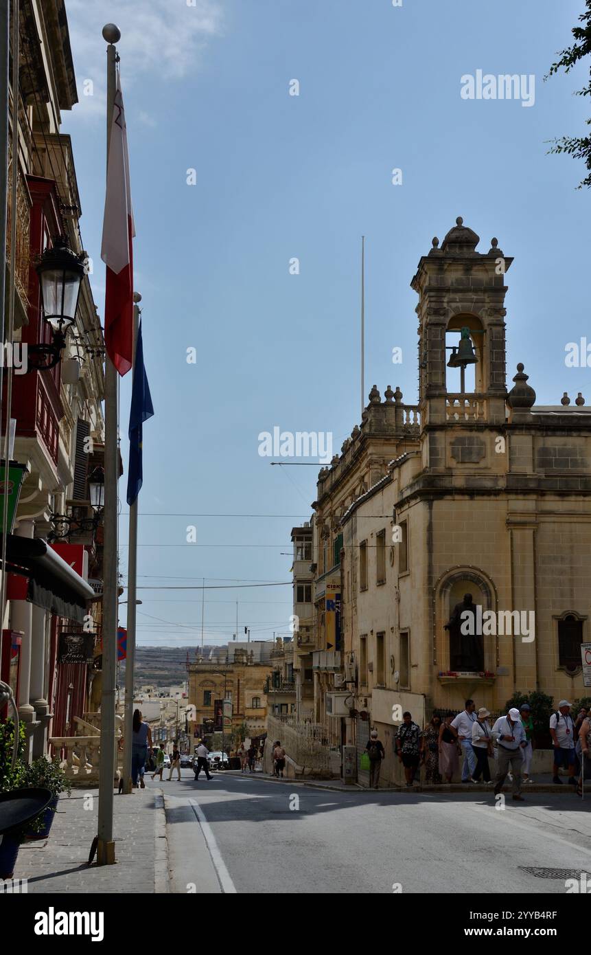 Independence Square, Victoria-Rabat, Gozo, Malta, Europe Stock Photo ...