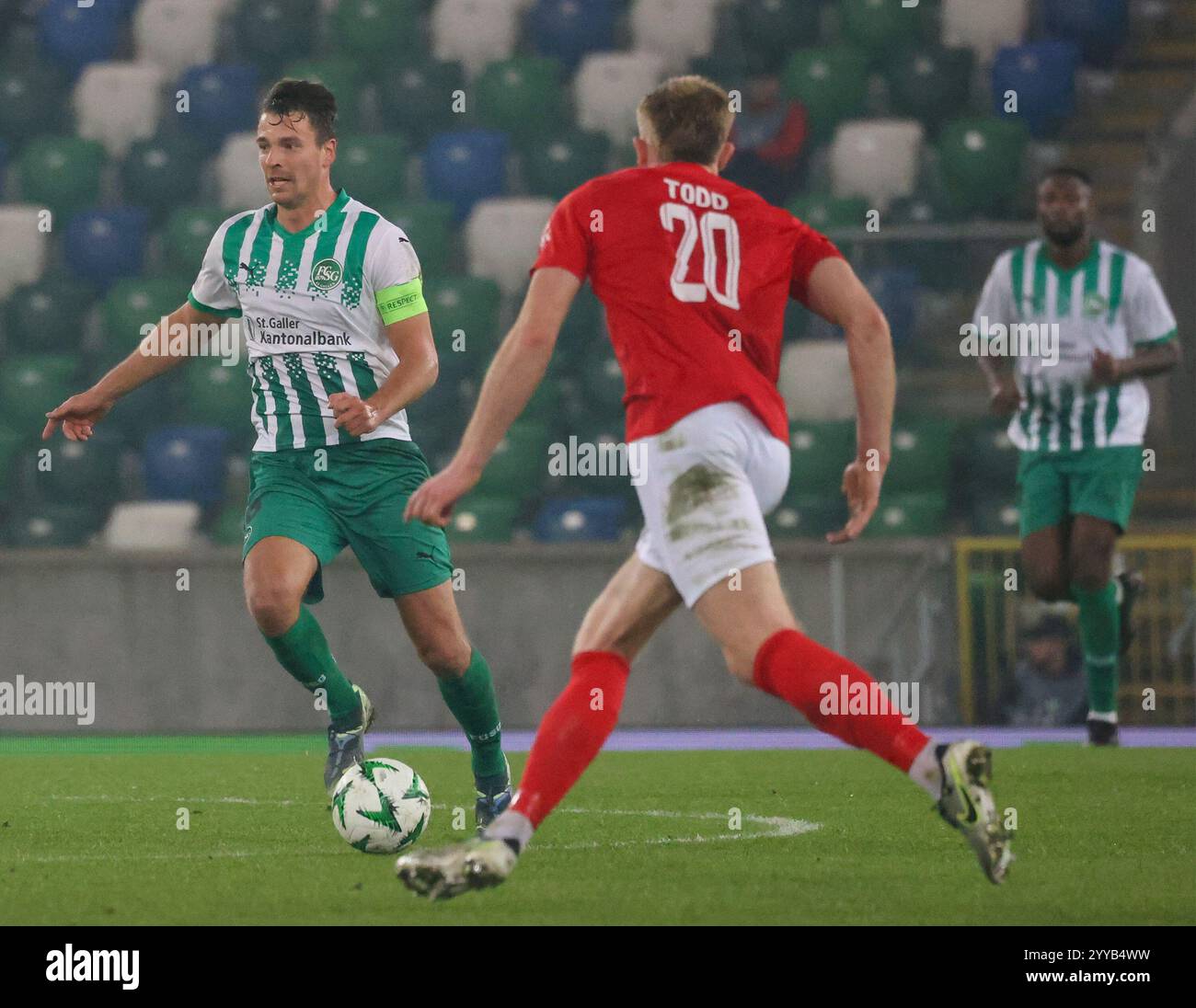 Windsor Park, Belfast, Northern Ireland, UK. 07 Nov 2024. UEFA Europa ...