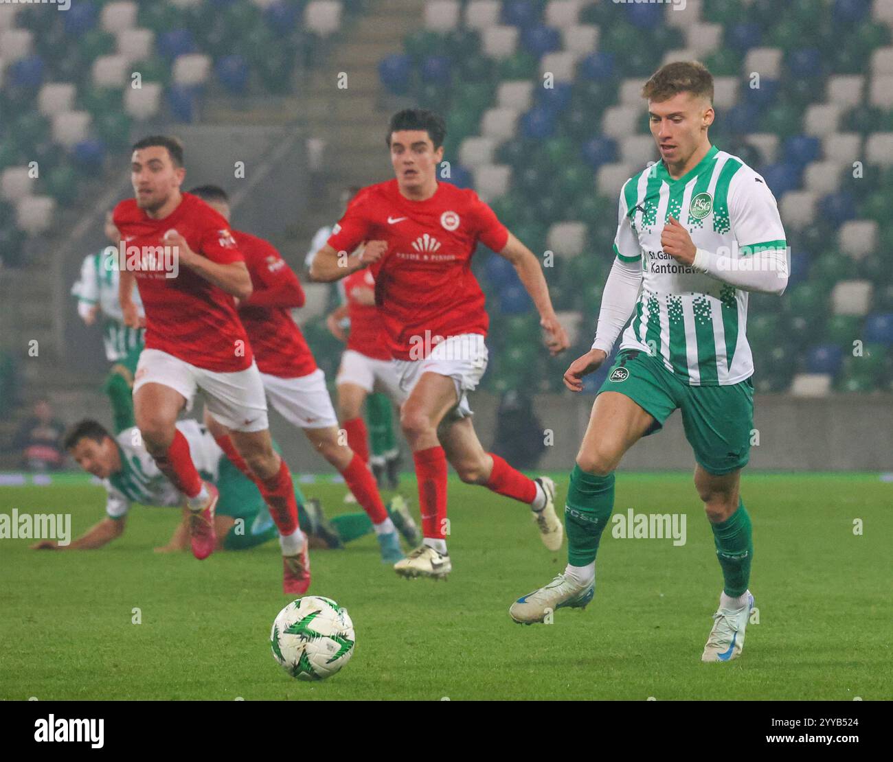 Windsor Park, Belfast, Northern Ireland, UK. 07 Nov 2024. UEFA Europa ...