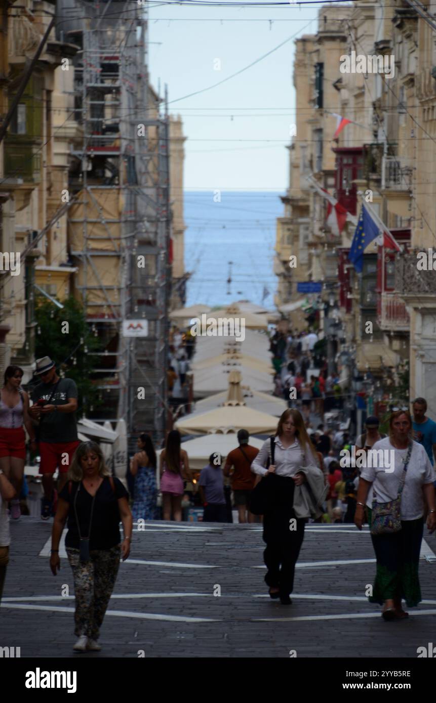 Merchants St, Valletta, Malta, Europe Stock Photo - Alamy
