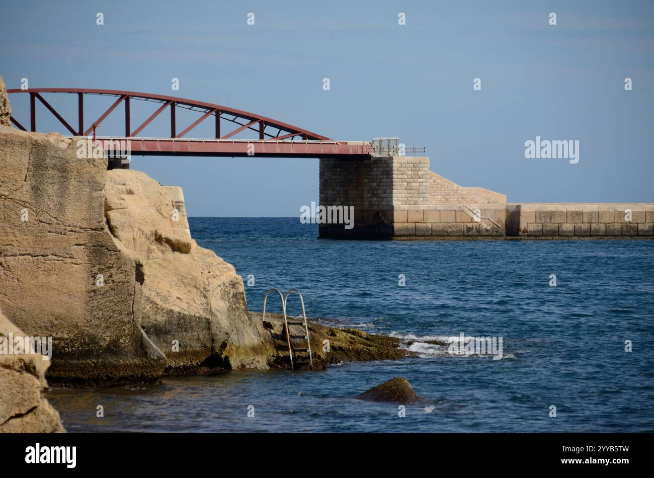 Saint elmo bridge valletta hi-res stock photography and images - Alamy