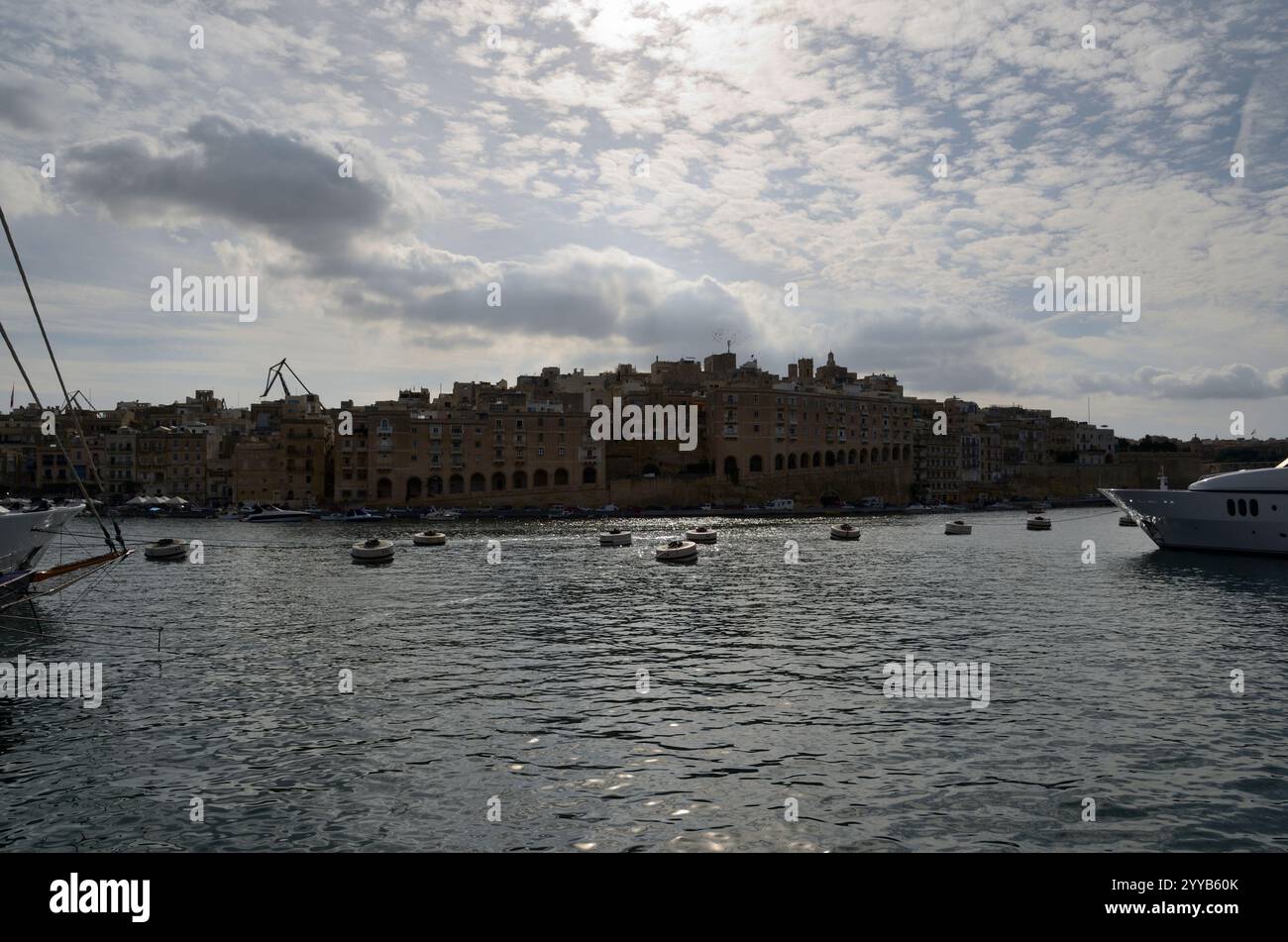 Isla-Senglea view from Promenada Birgu, Birgu-Vittoriosa, Malta, Europe ...
