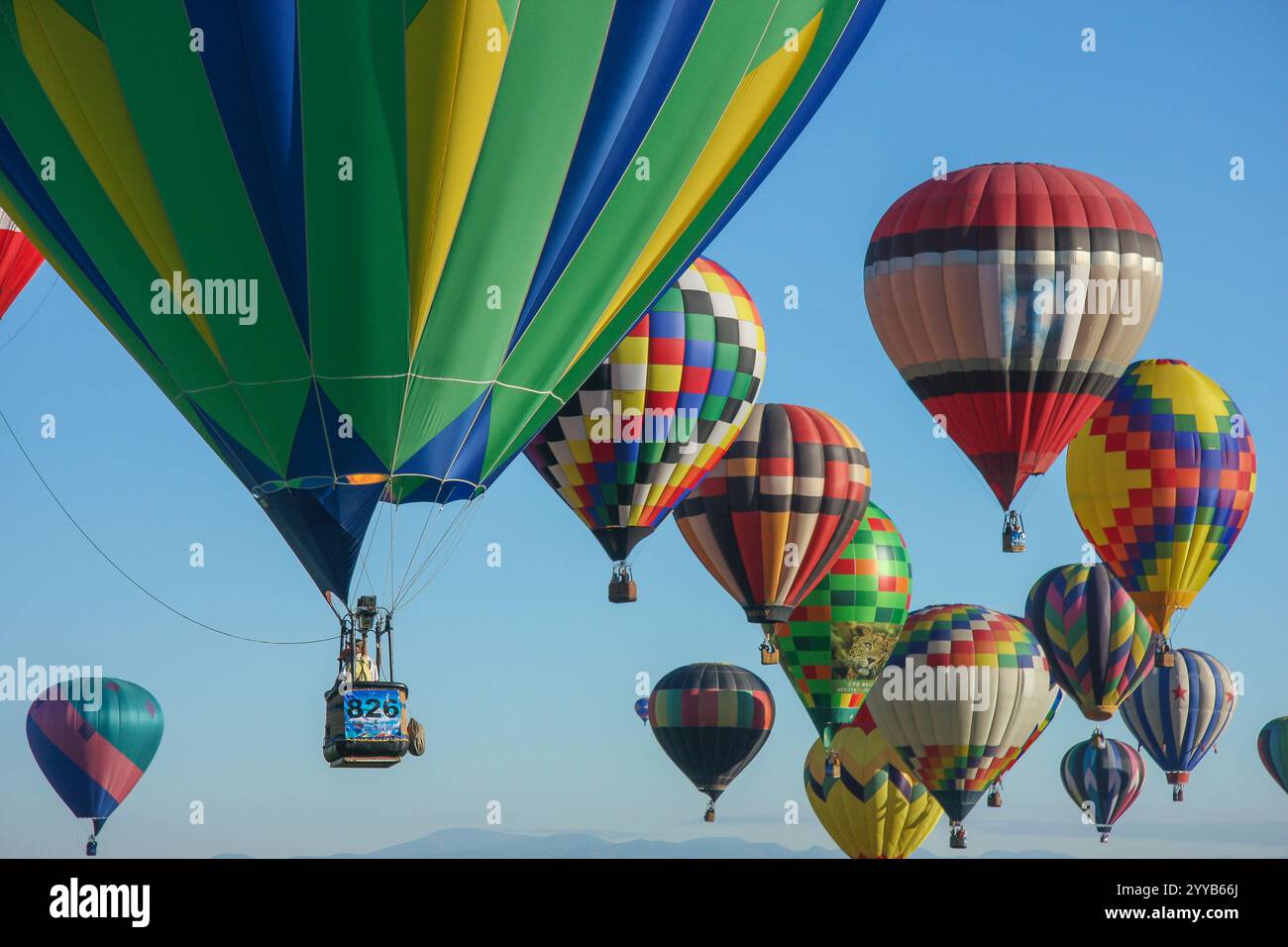 Hot air ballooning over Albuquerque NM Stock Photo - Alamy