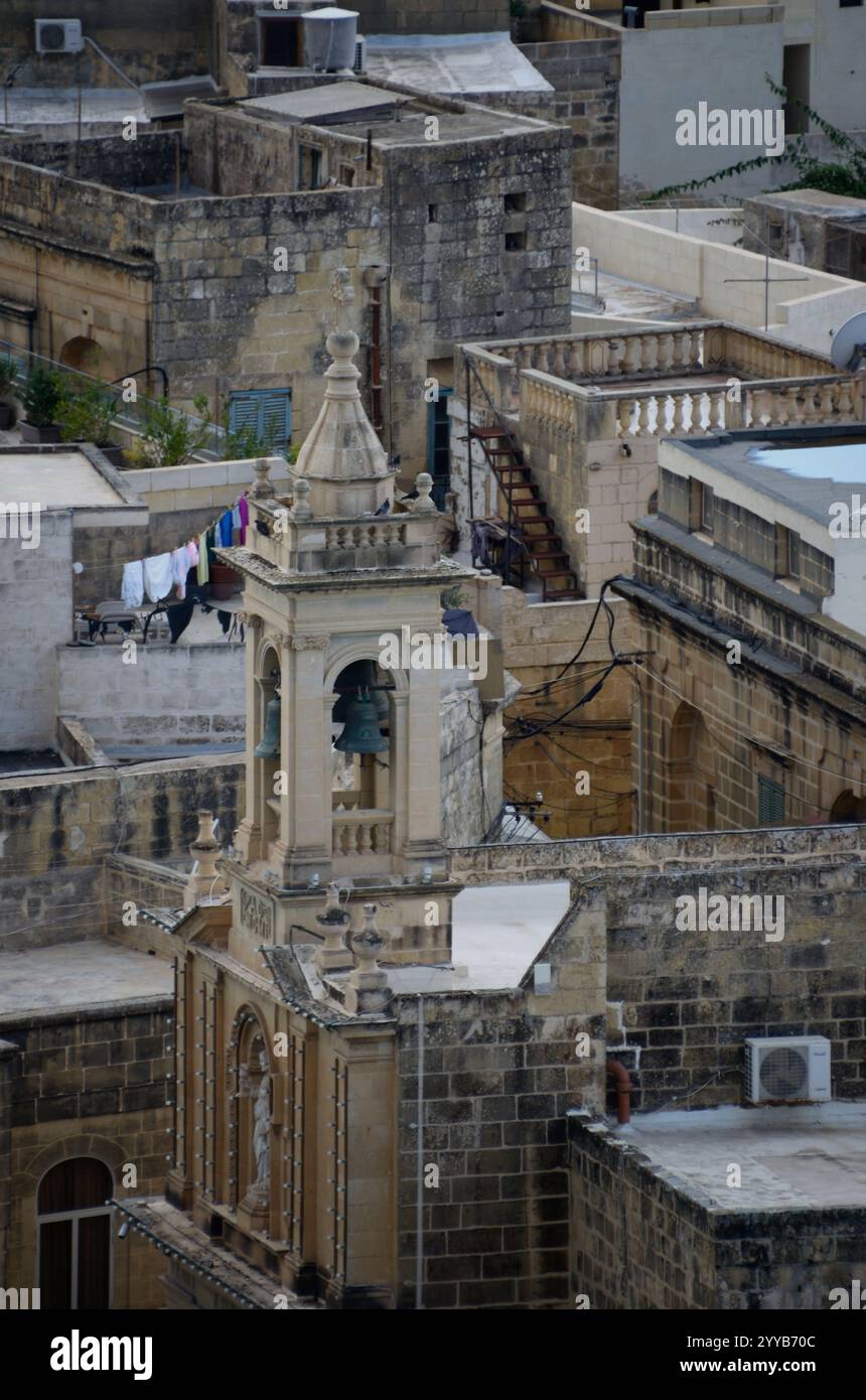 Santa Savina Church view from Citadel, Victoria-Rabat, Gozo, Malta ...