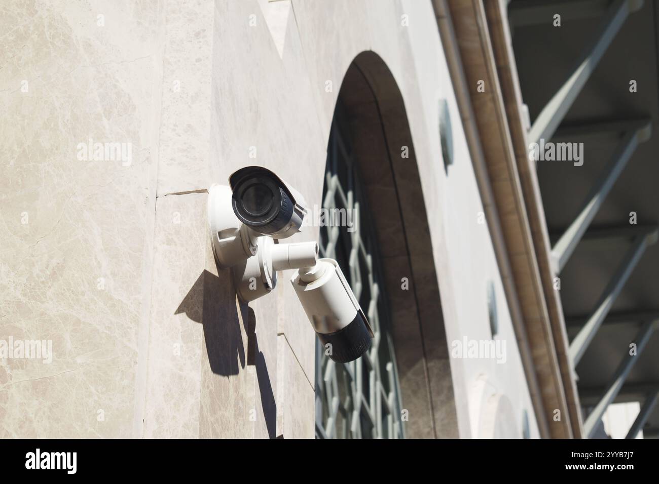 Security Camera Successfully Mounted on the Wall for Optimal ...