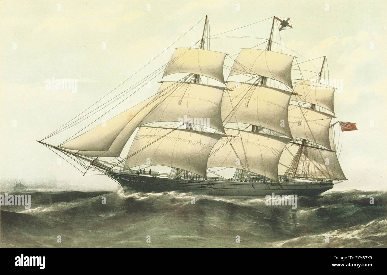 The clipper ship West Australian, circa 1868 Stock Photo - Alamy