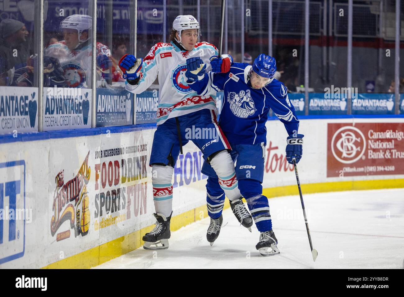 Rochester, New York, USA. 20th Dec, 2024. Syracuse Crunch forward Lucas ...