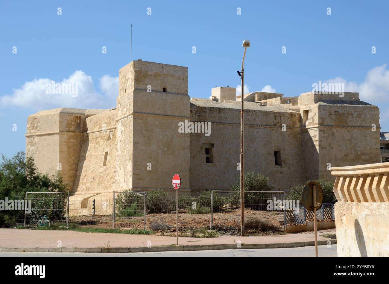 Tower of St. Thomas, Marsaskala, Malta, Europe Stock Photo - Alamy