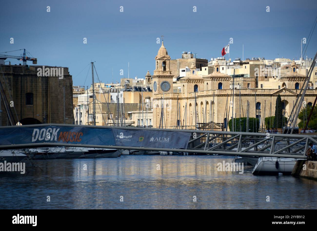 Birgu-Vittoriosa view from Cospicua-Bormla, Malta, Europe Stock Photo ...
