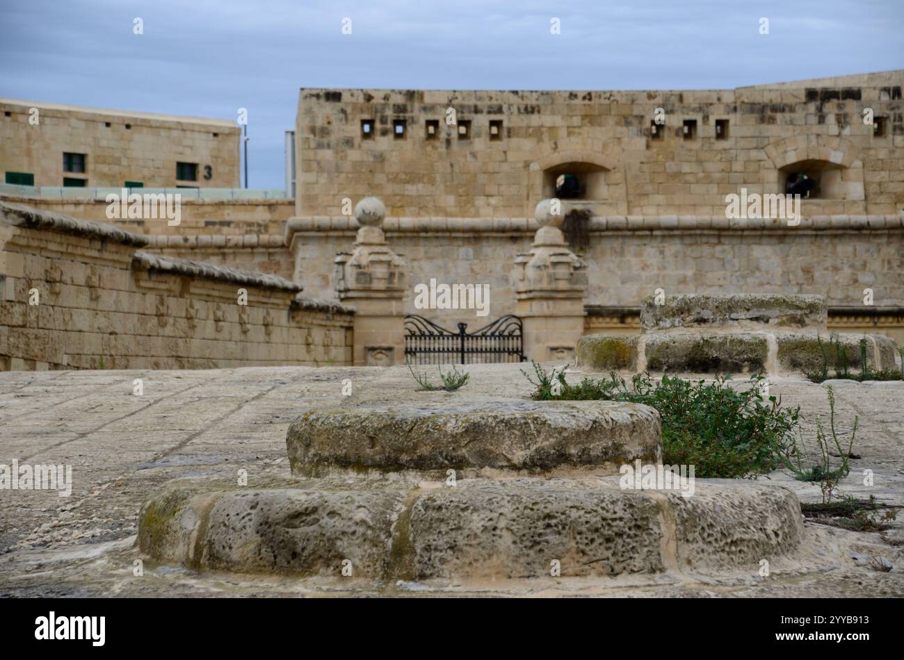 Granaries, St. Elmo Place, St. Elmo Fort, Valletta, Malta, Europe Stock ...