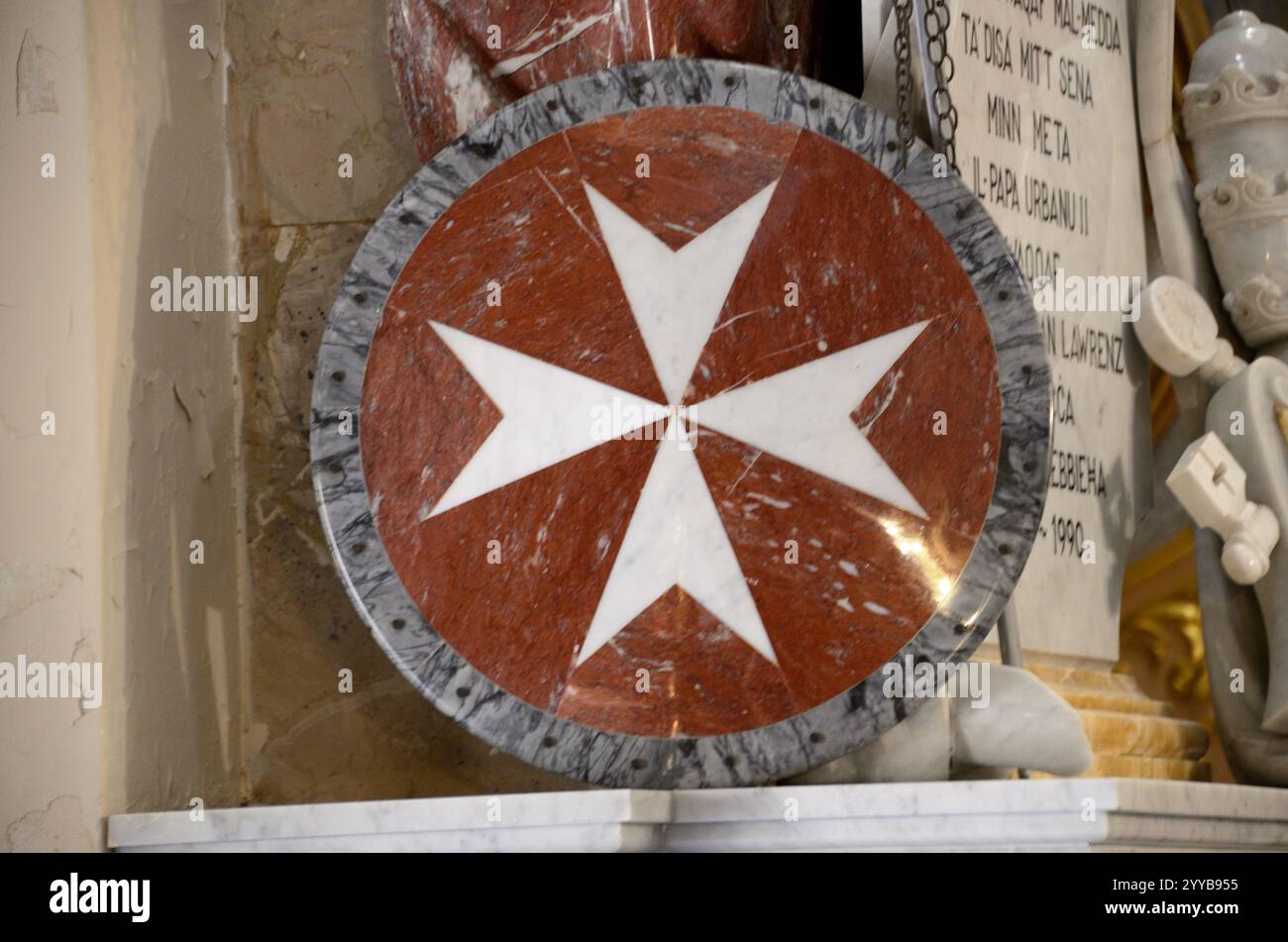 Maltese Cross, St. Lawrence's Catholic Church, Birgu-Vittoriosa, Malta ...