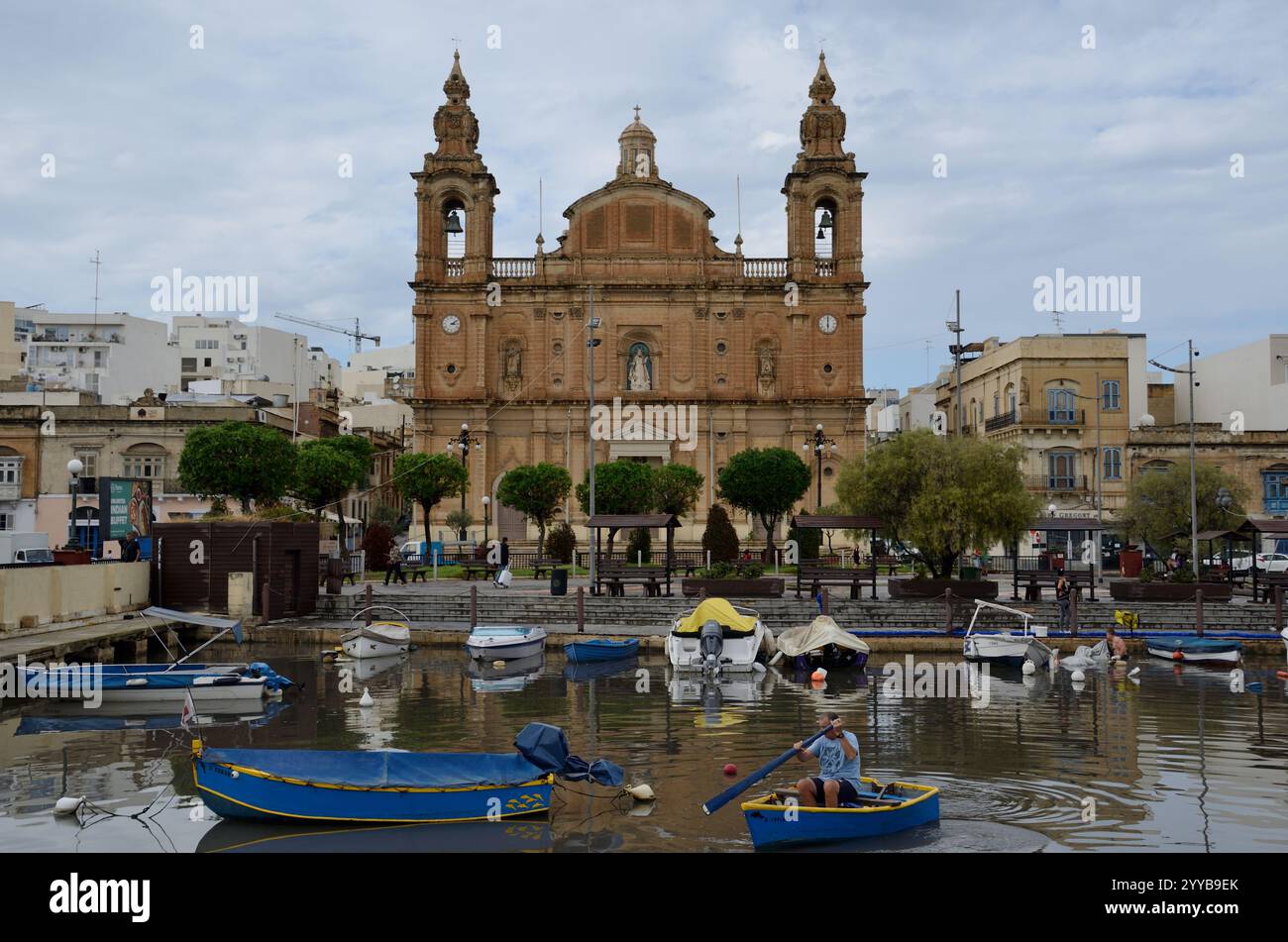 Parish Church of Msida, Malta, Europe Stock Photo - Alamy