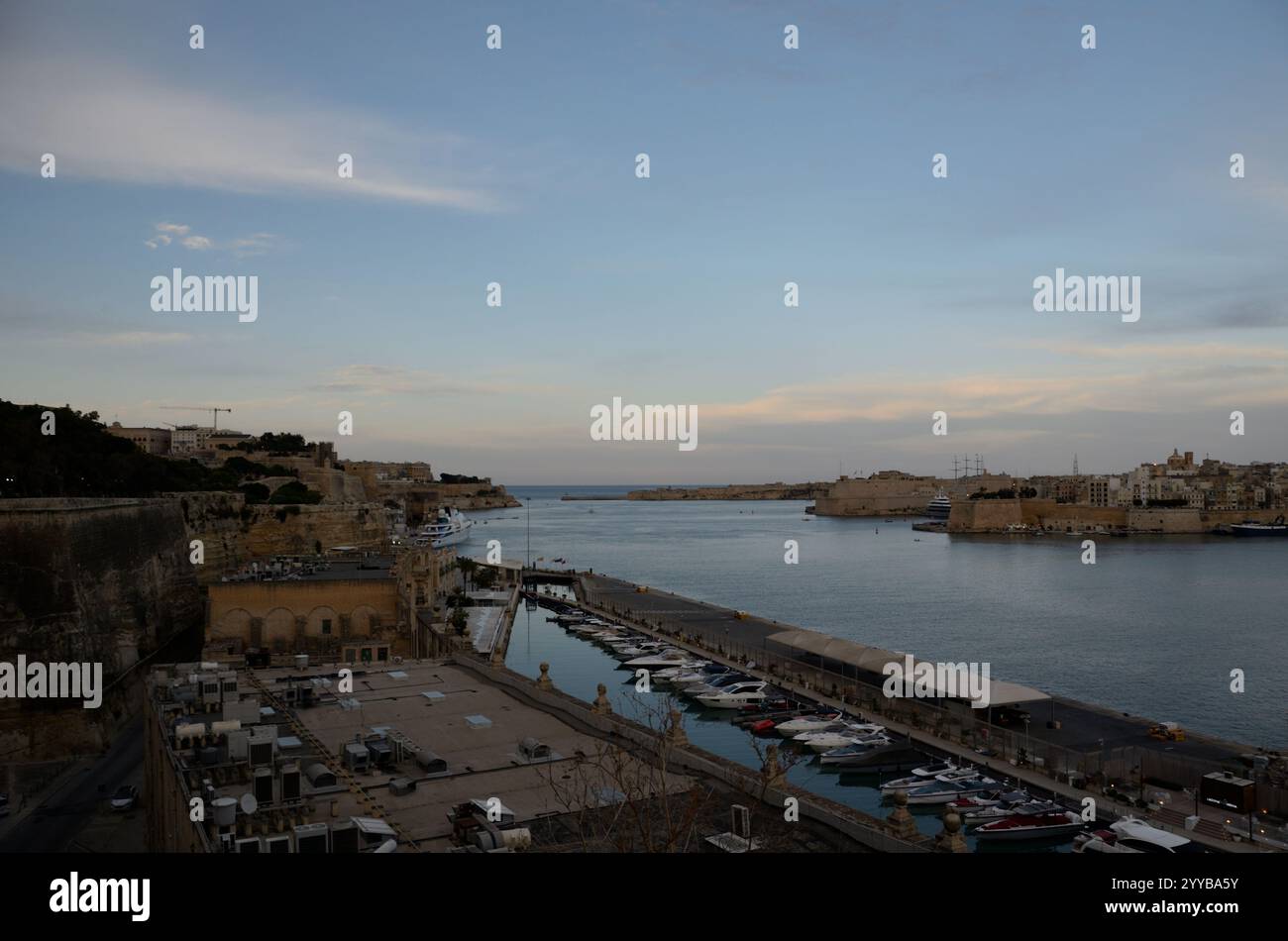 Grand Harbour view from Capuchin Bastion, Floriana-Furjana, Malta ...