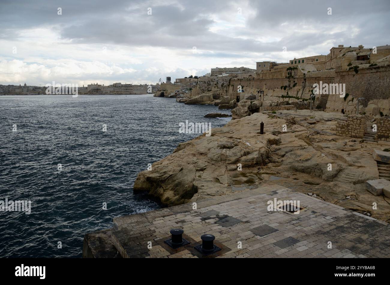 Lower Barrakka view from St. Elmo Bridge, Valletta, Malta, Europe Stock ...