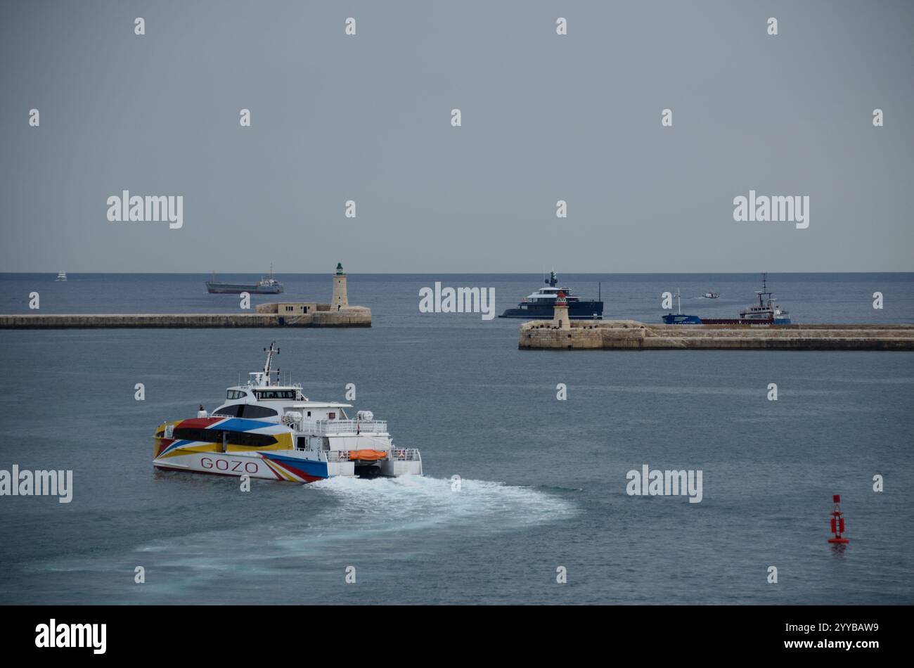 Grand Harbour view from Isla-Senglea Malta, Europe Stock Photo - Alamy