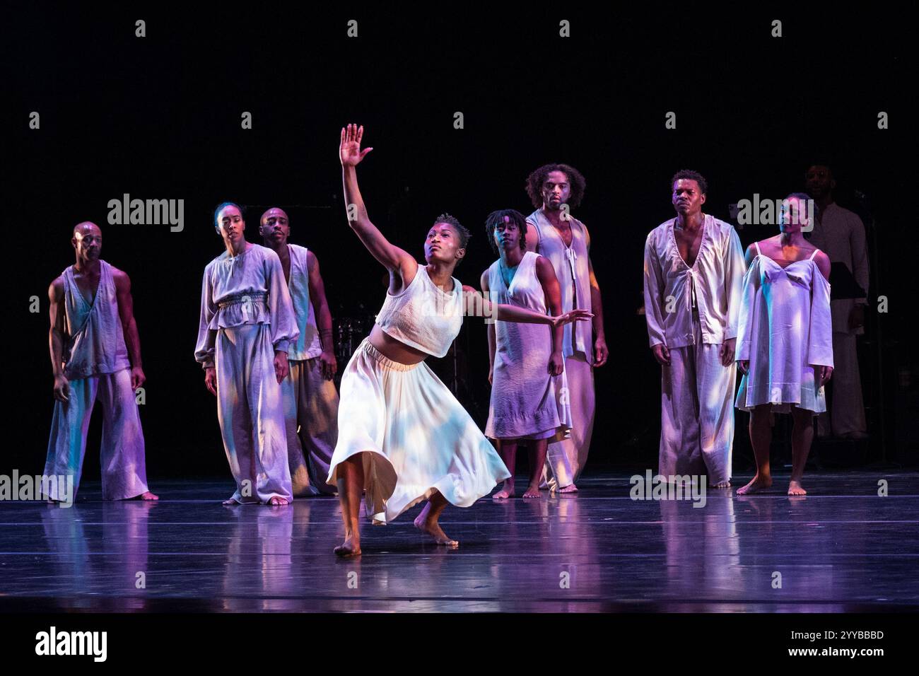 New York, USA, 20th December 2024. Alvin Ailey Dance Theater rehearsal ...