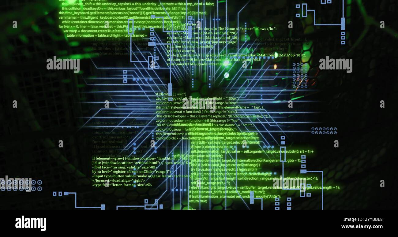 Image of ai text and data processing over circuit board. Global artificial intelligence ...