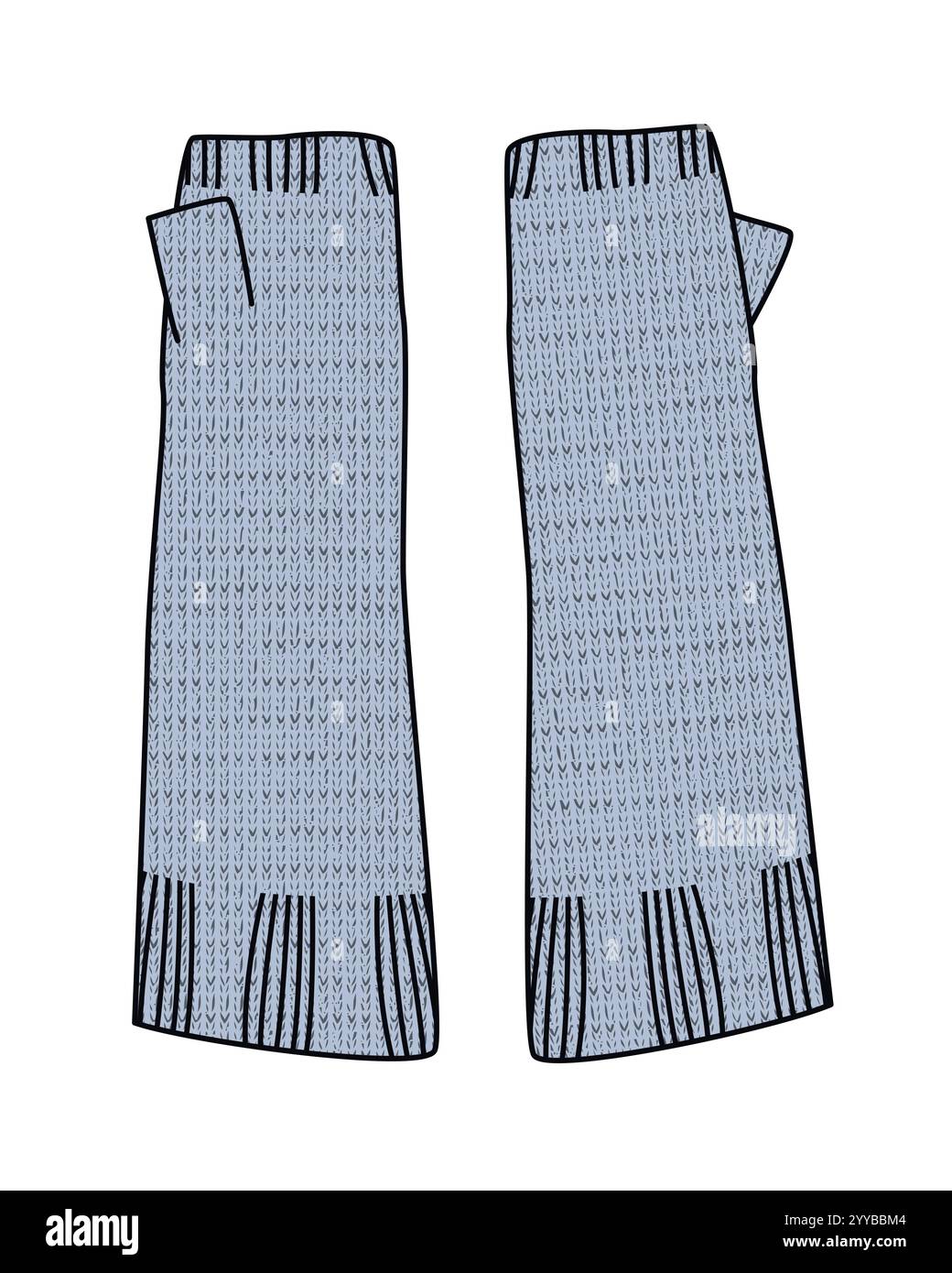 Arm warmer gloves illustration Stock Vector Images - Alamy