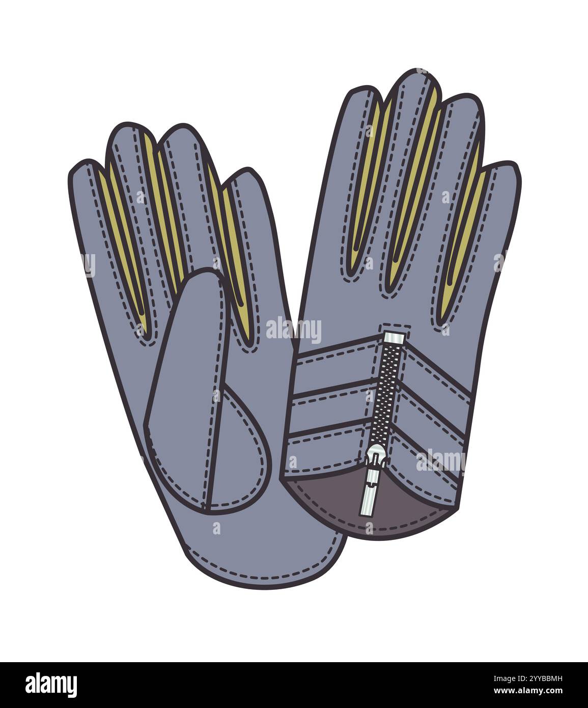 Glove drawing hi-res stock photography and images - Alamy