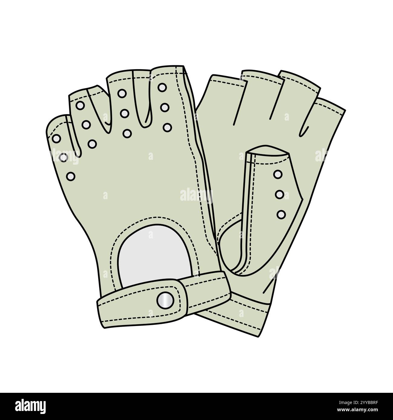 Fingerless gloves drawing hi-res stock photography and images - Alamy