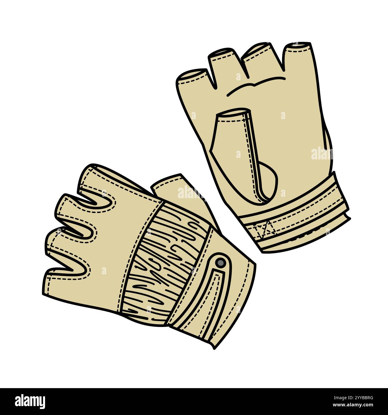 Motorbike gloves illustration hi-res stock photography and images - Alamy