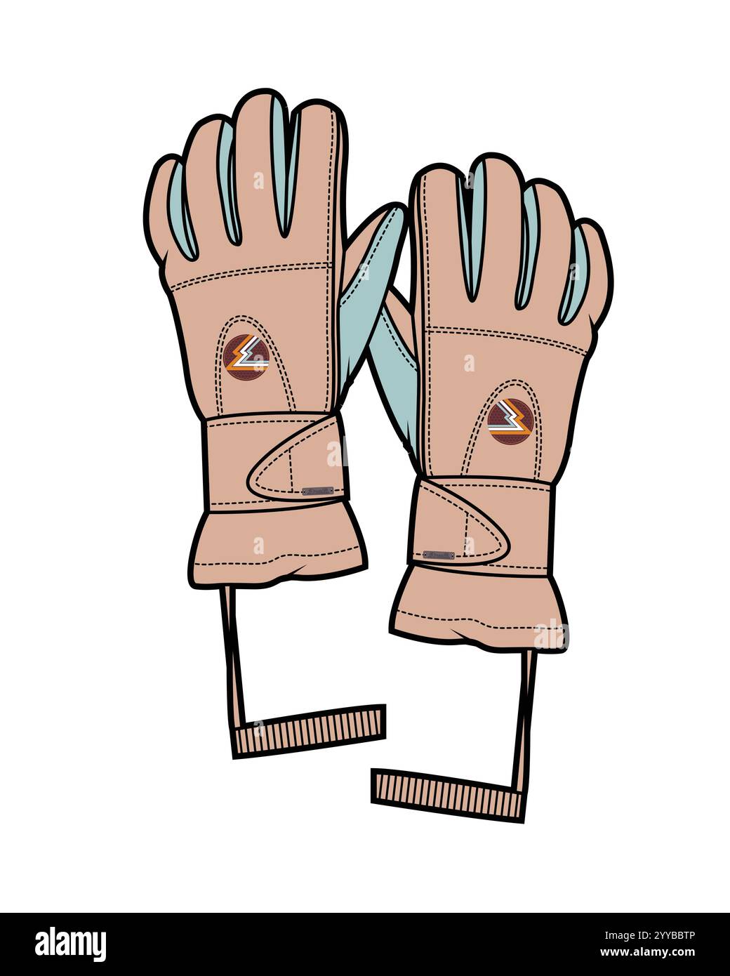 Utility gloves template hi-res stock photography and images - Alamy