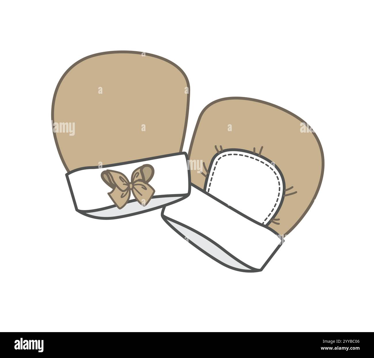 Baby gloves drawing hi-res stock photography and images - Alamy