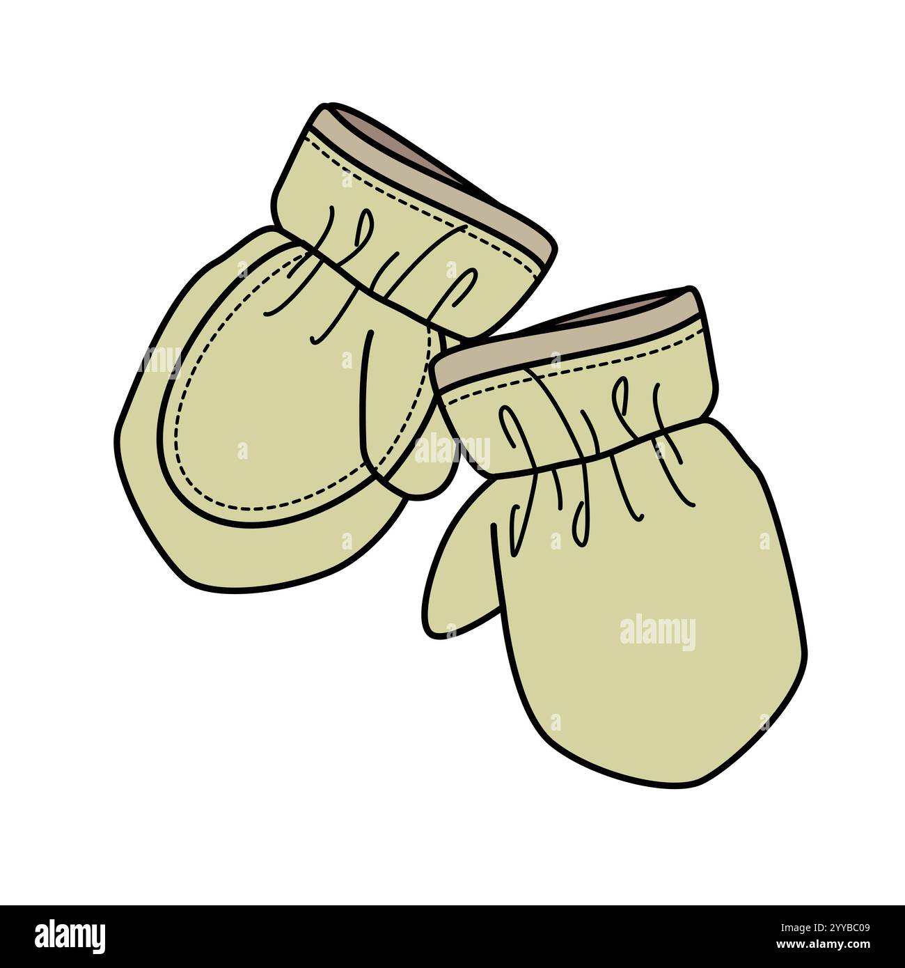 Kids mittens template hi-res stock photography and images - Alamy