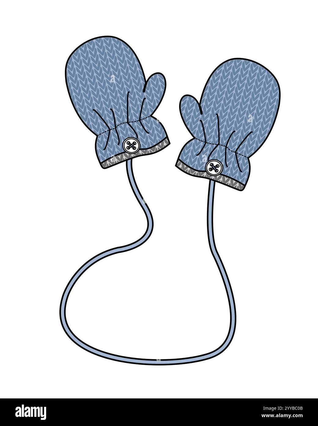 Kids mittens template hi-res stock photography and images - Alamy