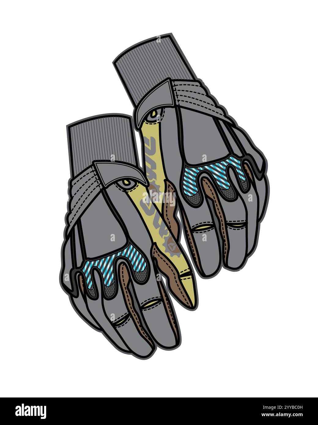 Safety gloves drawing Stock Vector Images - Alamy