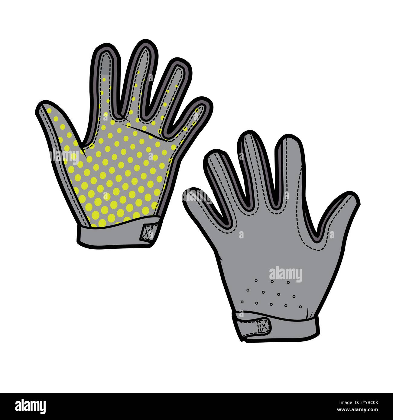 Safety gloves drawing hi-res stock photography and images - Alamy