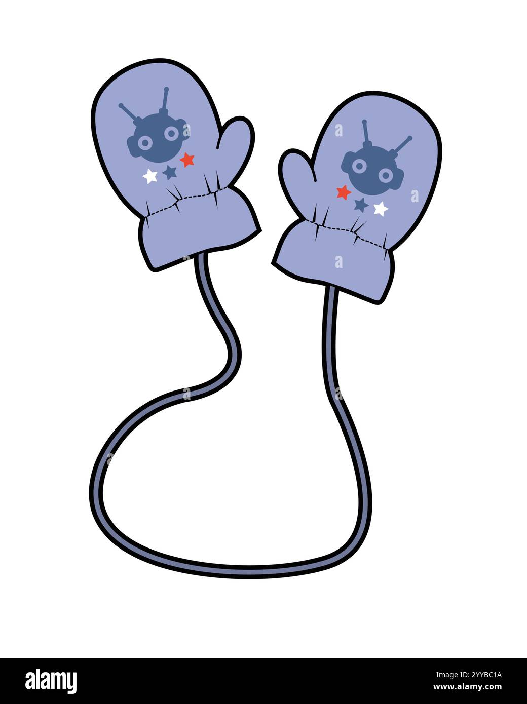 Kids mittens gloves illustration hi-res stock photography and images ...