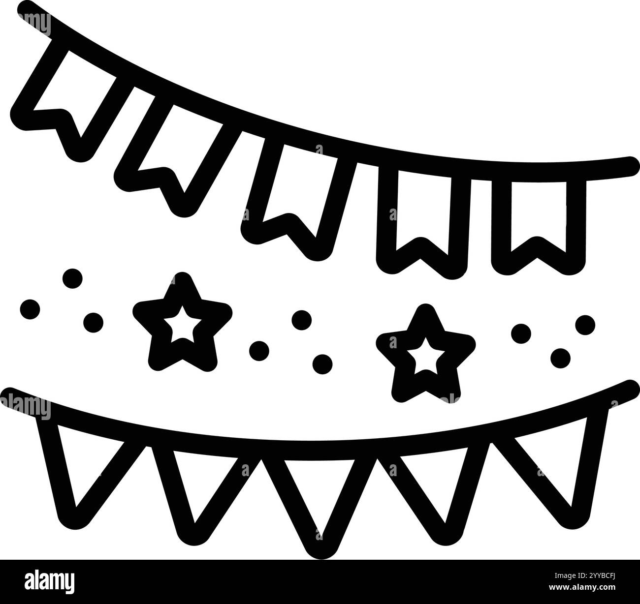 Icon for paper garland, decorative Stock Vector Image & Art - Alamy