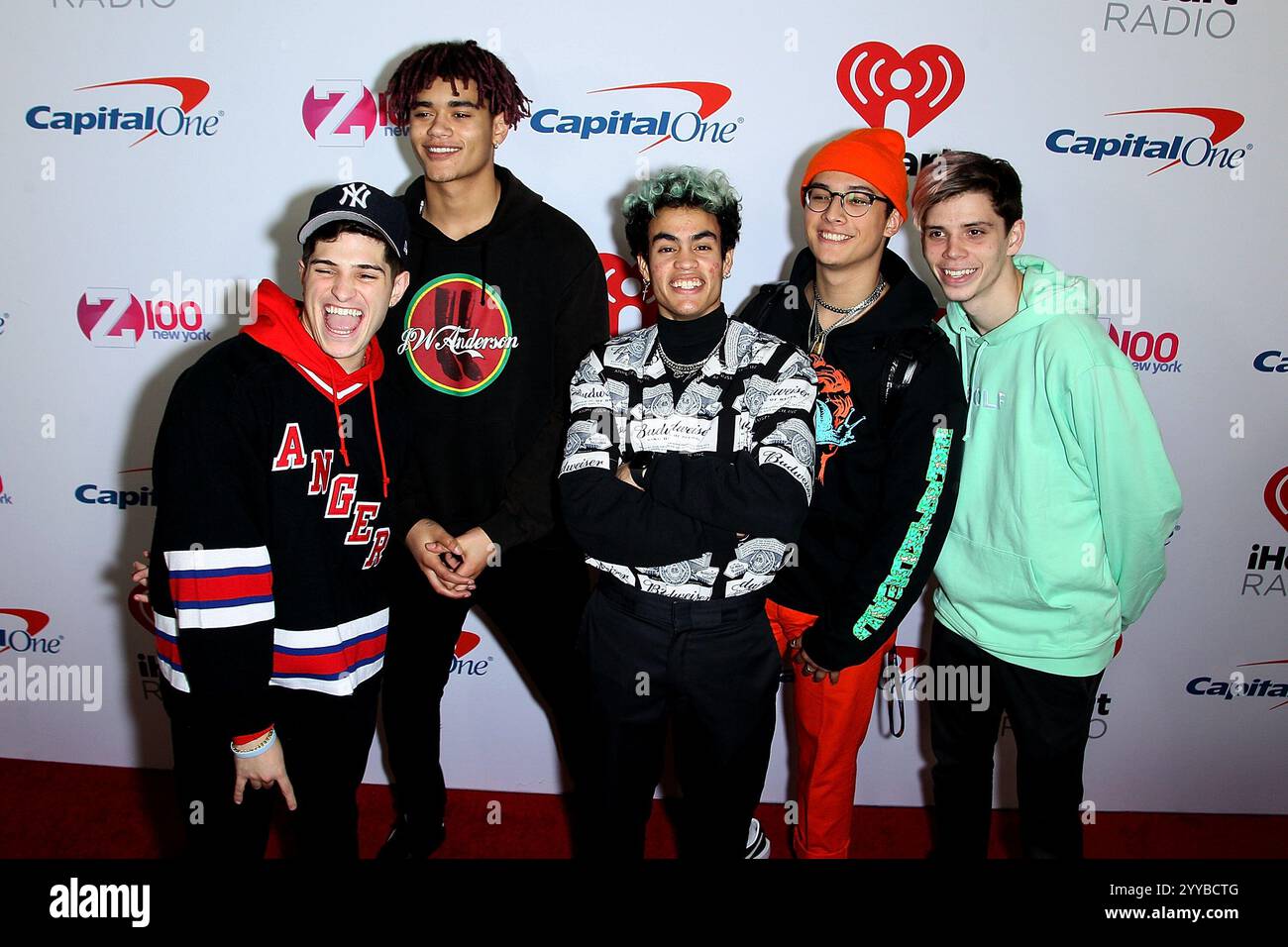 New York, NY, USA. 7 December, 2918. Nick Mara, Zion Kuwonu, Edwin Honoret, Brandon Arrega ...