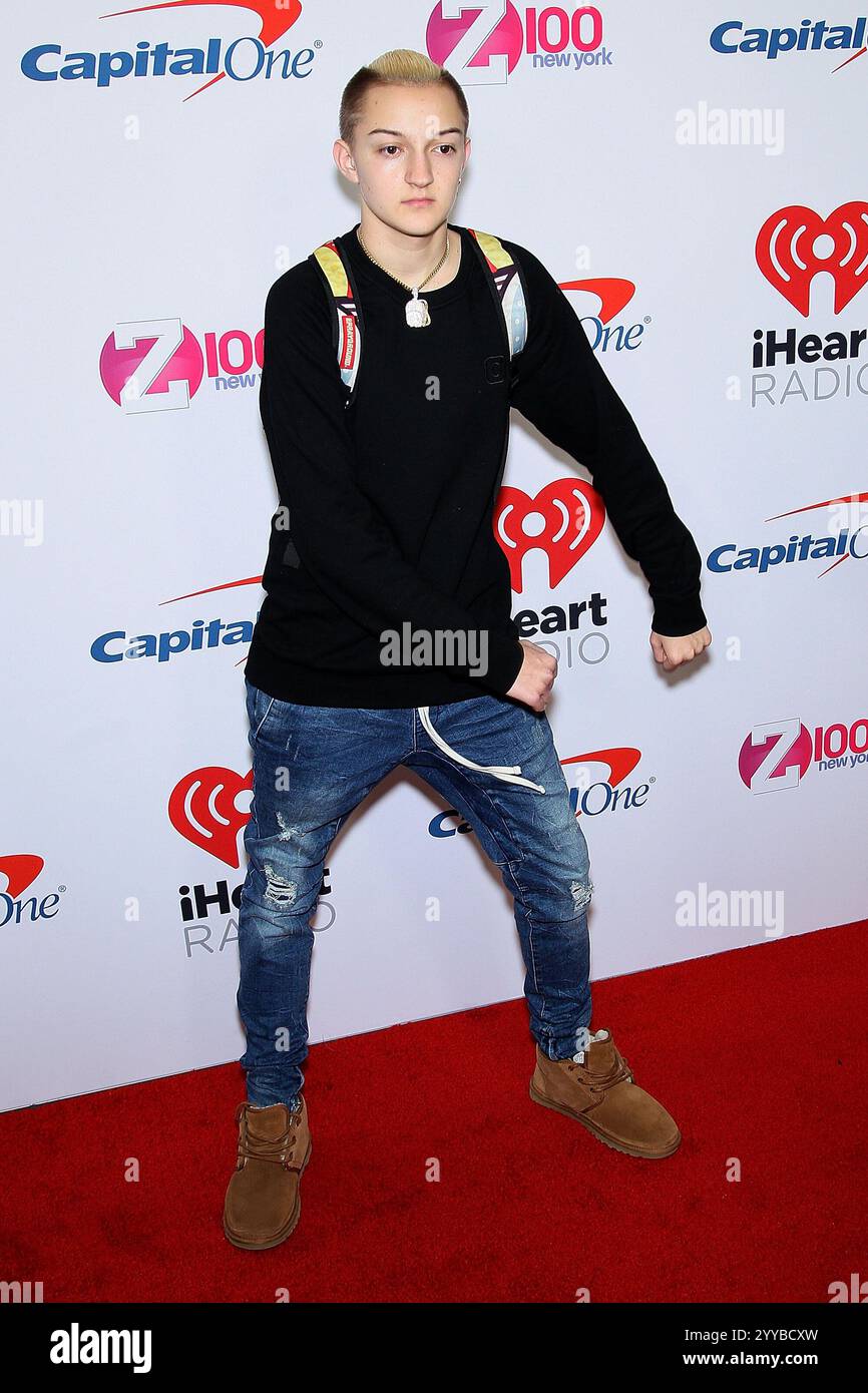 New York, NY, USA. 7 December, 2918. Russell Horning, Backpack Kid at ...