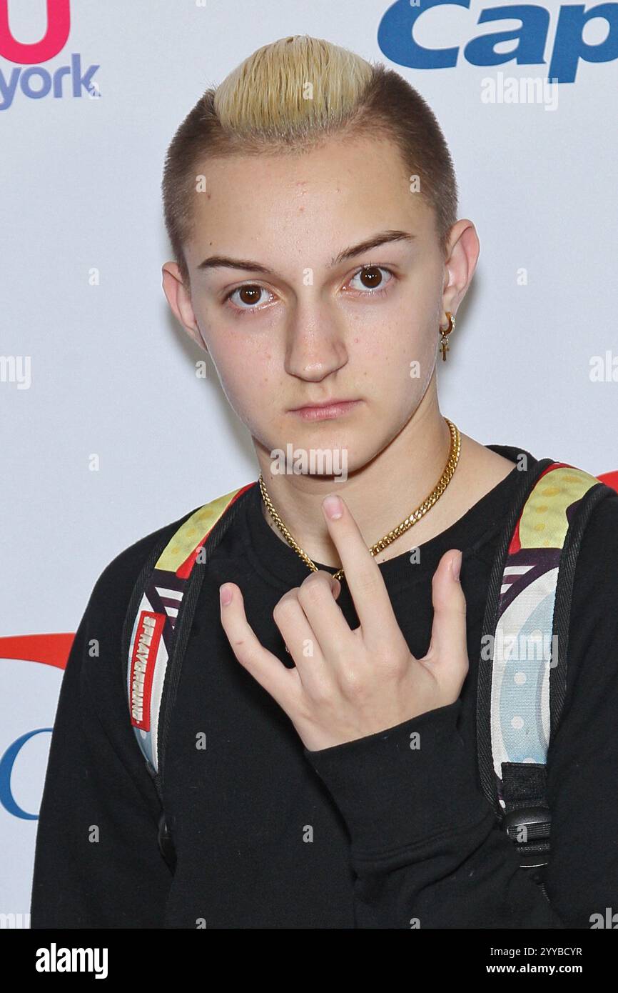 New York, NY, USA. 7 December, 2918. Russell Horning, Backpack Kid at ...