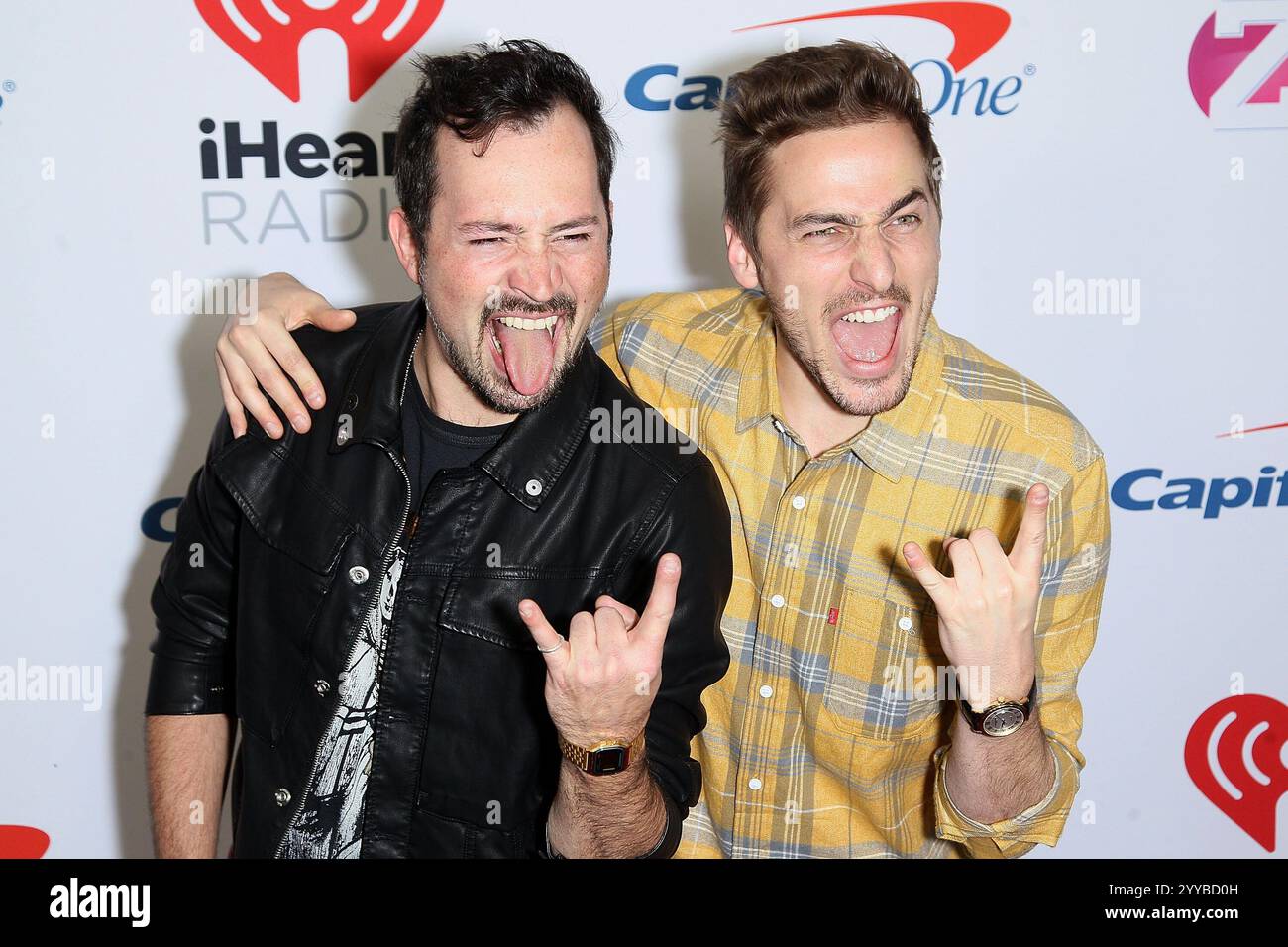 New York, NY, USA. 7 December, 2918. Dustin Belt, Kendall Schmidt at the Z100 Jingle Ball 2018 ...