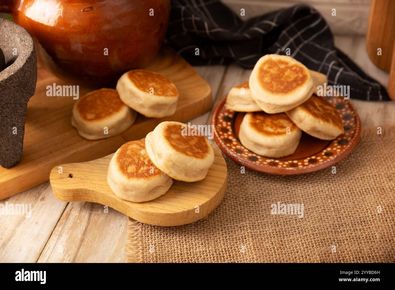 Mexican street food traditional gorditas hi-res stock photography and ...