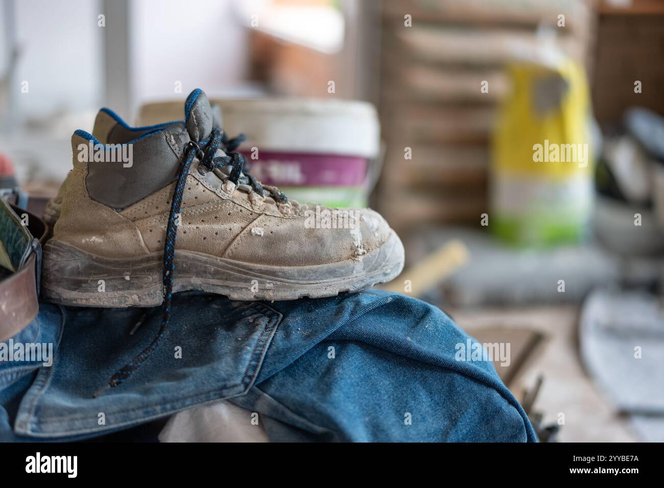 Real work clothes for construction and interior renovations of houses ...