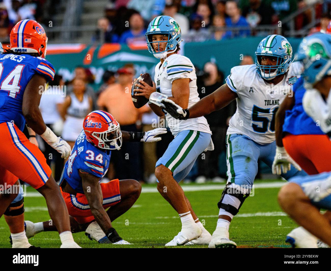 Tampa, USA. 20th Dec, 2024. December 20, 2024: Tulane Green Wave ...
