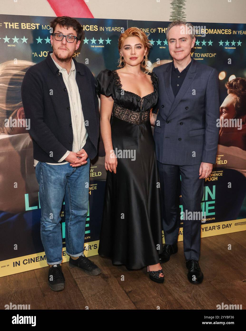 London, UK. 20th Dec, 2024. Nick Payne, Florence Pugh and John Crowley ...