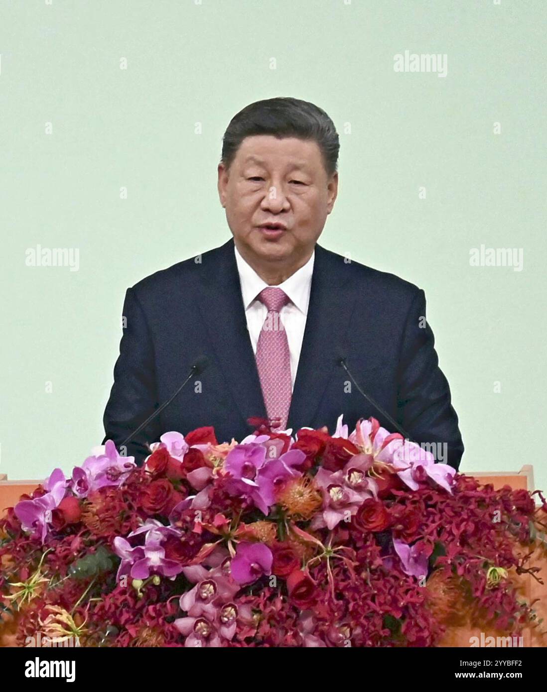 Chinese President Xi Jinping speaks during the inauguration of new ...