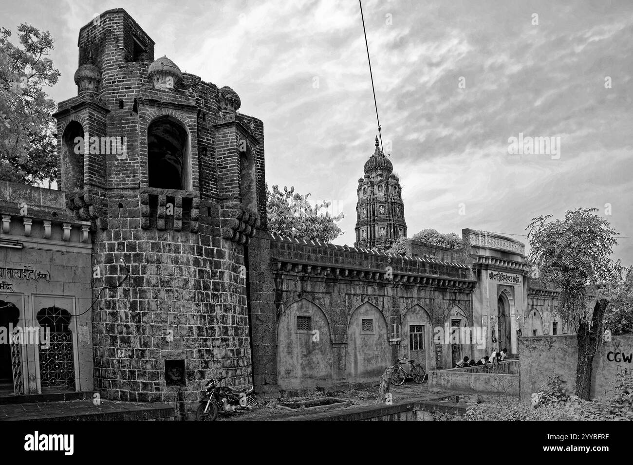 Watch tower of Kashi Vishvanath Temple at Rashin Stock Photo - Alamy
