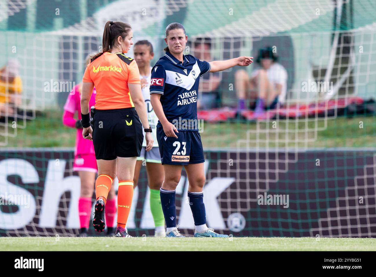 Canberra, Australia; 21st Dec 2024: Rachel Lowe of Melbourne Victory FC ...