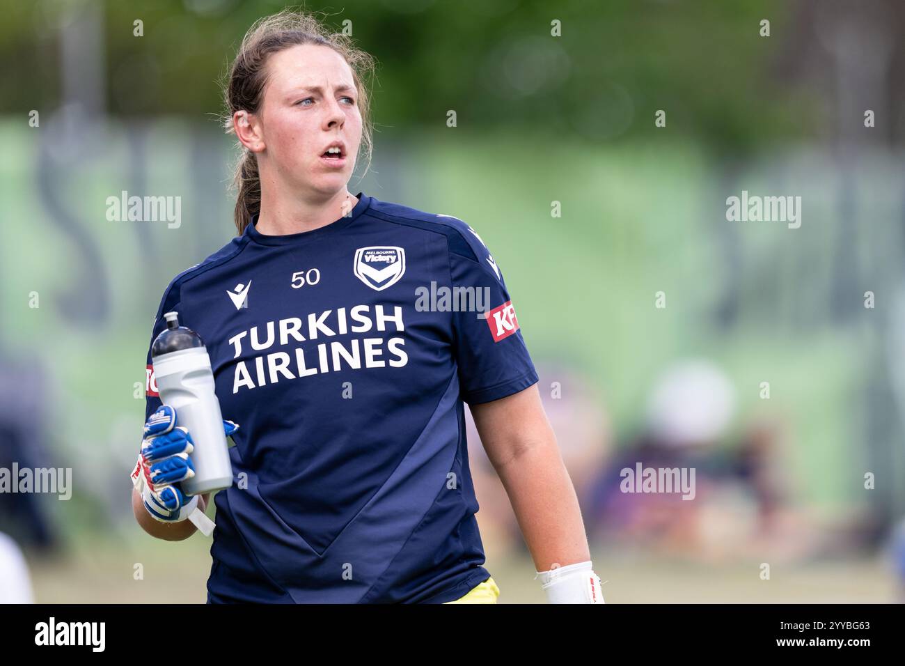 Canberra, Australia; 21st Dec 2024: Melbourne Victory FC goalkeeper ...