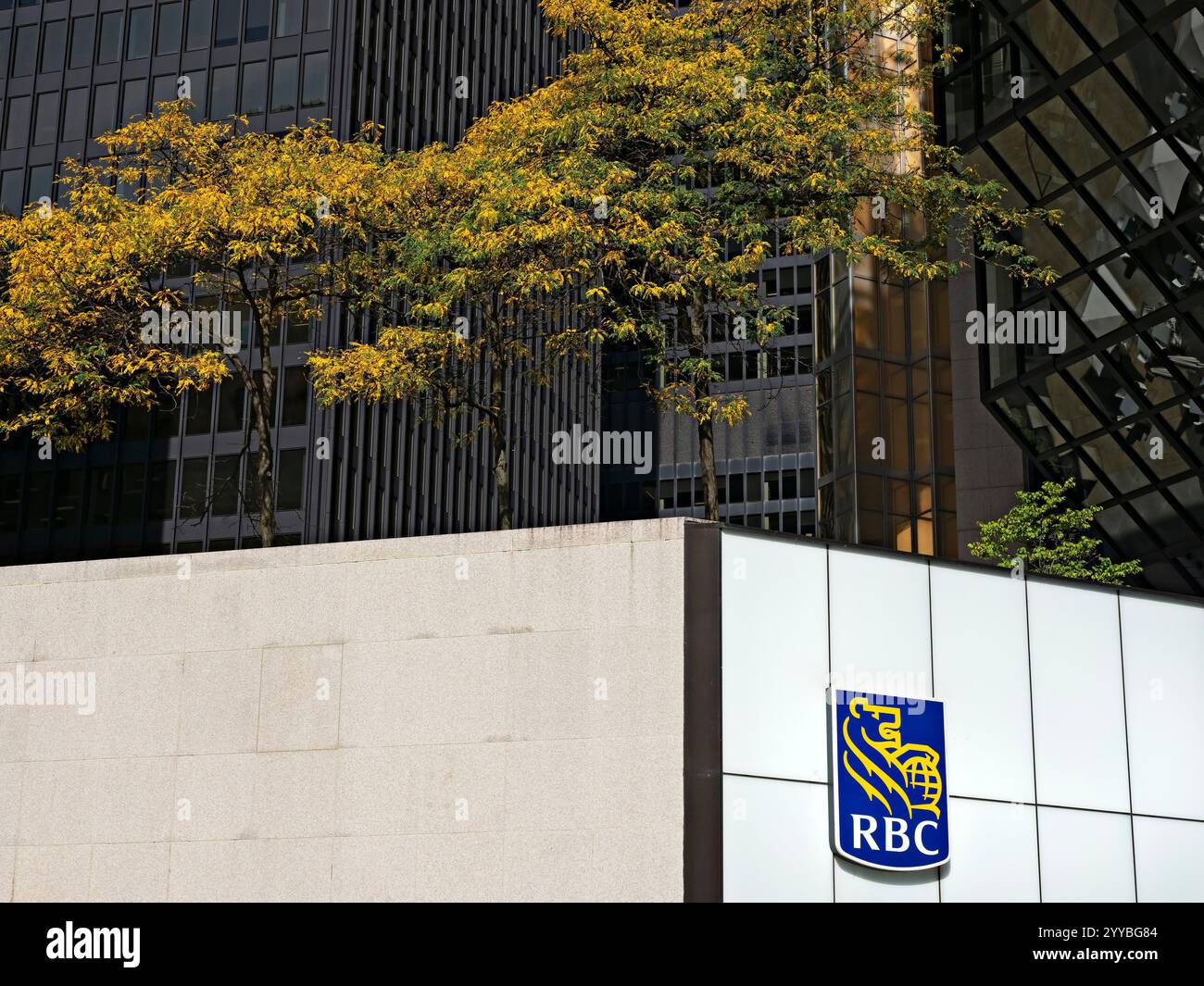 Toronto Canada / The Royal Bank of Canada (RBC) and Plaza areaa.Front ...