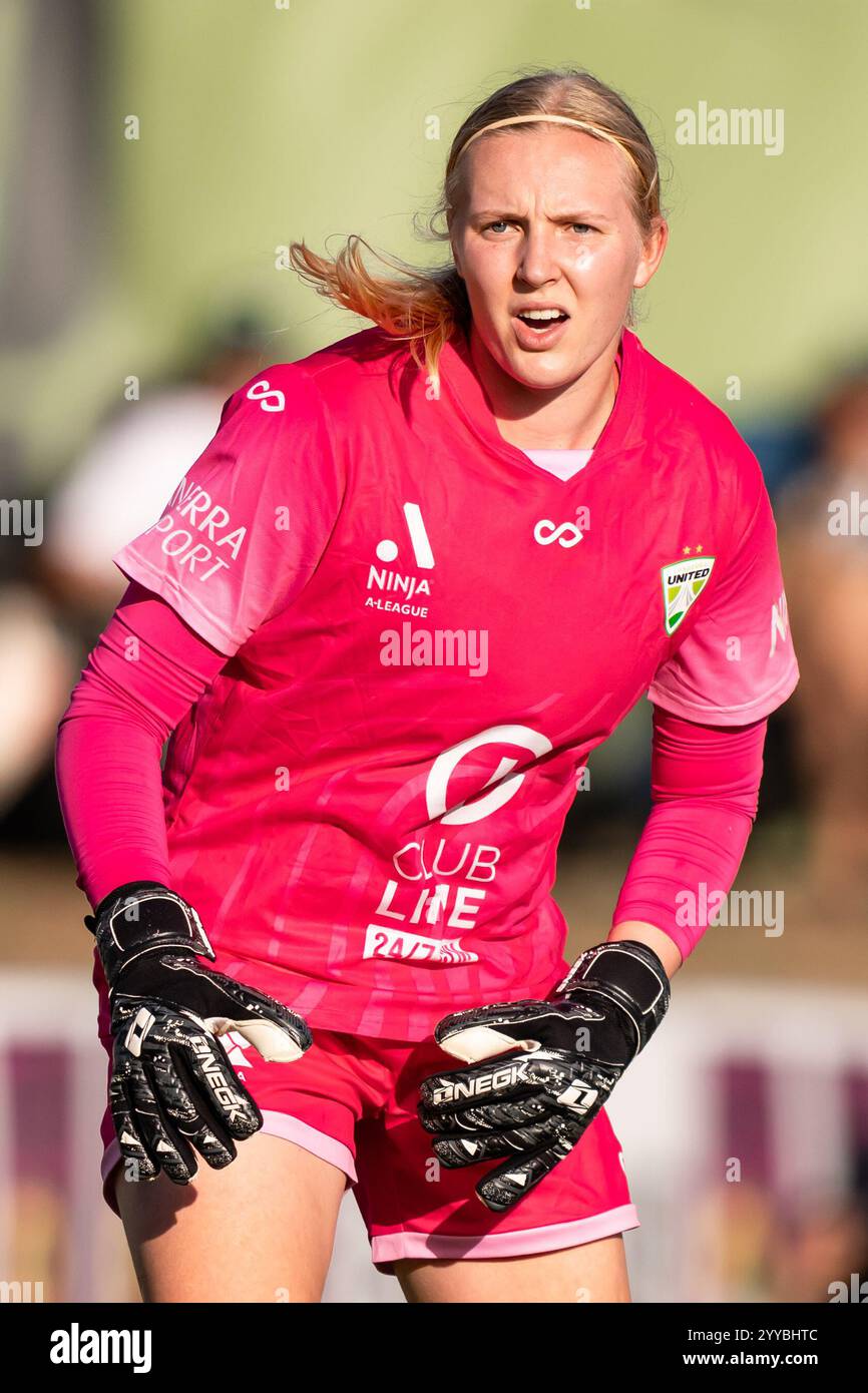 Canberra, Australia; 21st Dec 2024: Canberra United FC goalkeeper Sally ...