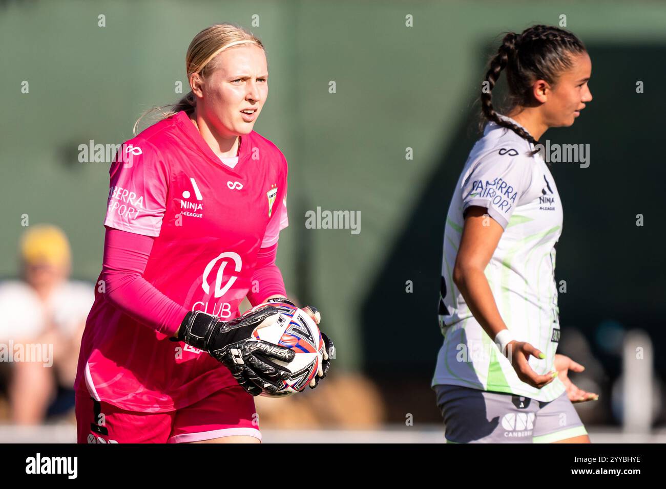 Canberra, Australia; 21st Dec 2024: Canberra United FC goalkeeper Sally ...